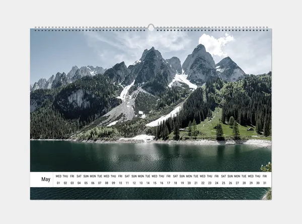 Calendrier mural A2 paysage | myphotobook
